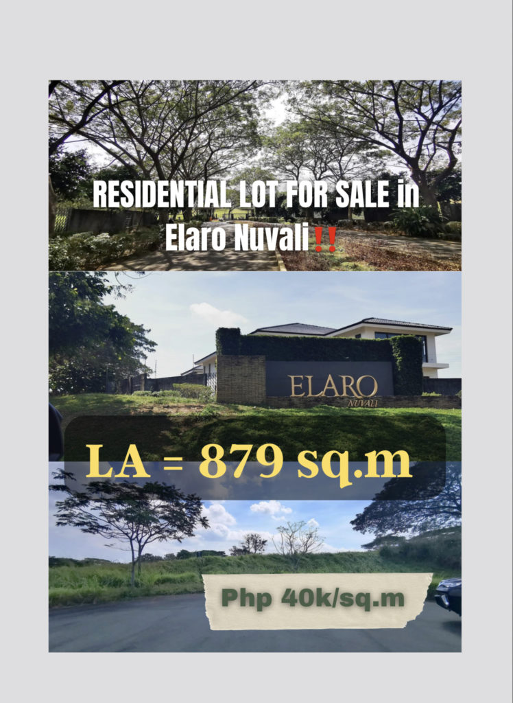 RESIDENTIAL LOT FOR SALE in Elaro Nuvali‼️ | MoveInTheCity