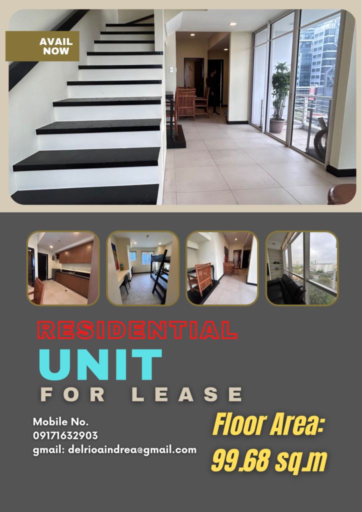 Residential Unit for Lease in W Tower Residences‼️ | MoveInTheCity